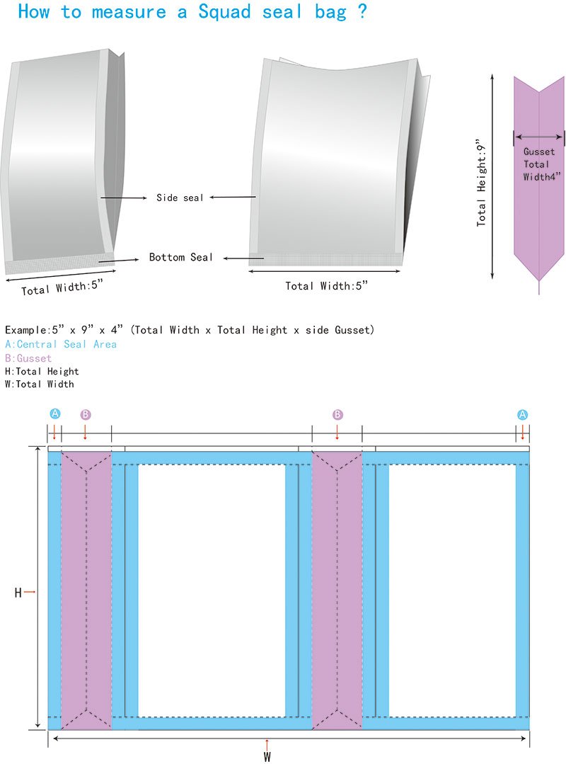 Best Quad Seal Bag And Quad Seal Bags With Zipper Manufacture